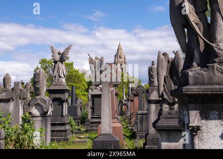 Church (Rock) Cemetery in Nottingham, Nottinghamshire England UK Stock ...