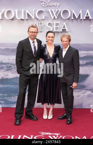 Daisy Ridley and Joachim Ronning, Young Woman and the Sea - UK Gala ...