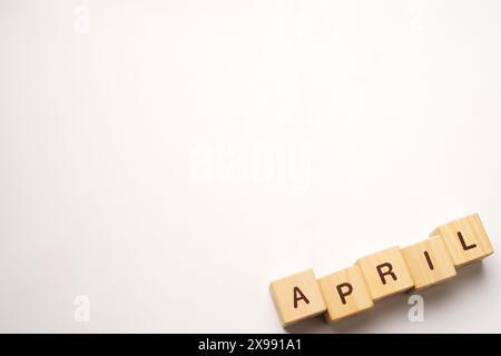 month name title on white background Stock Photo - Alamy