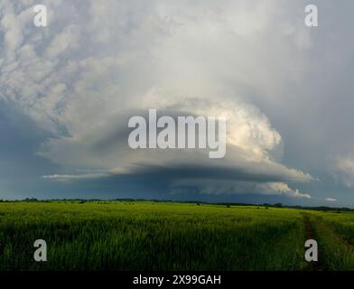 Storms During Summertime , supercell mesocyclone Stock Photo - Alamy