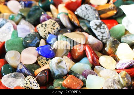 color gems texture as nice natural mineral background Stock Photo - Alamy