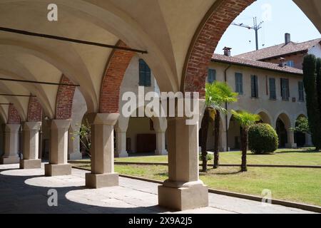 Historic palace known as Canonica at Novara, Piedmont, Italy Stock ...