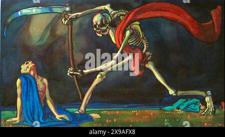 'Surma lõikus' (The Harvest of Death) by Nikolai Triik, painted between ...