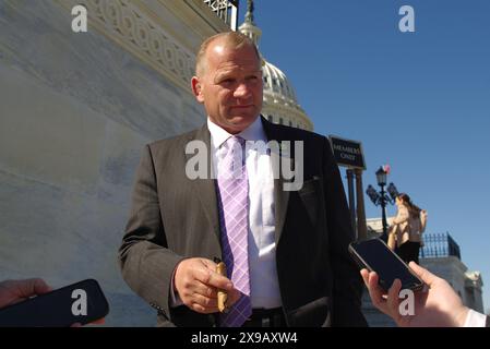 Rep. Troy Nehls (R-Texas) speaks with reporters after a vote at the U.S ...