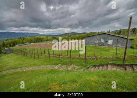 Überblick über das Gelände, KZ Struthof, Natzweiler, Elsass, Frankreich ...