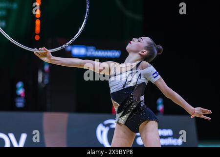 Daria Atamanov (ISR) seen during 40th European Rhythmic Gymnastics ...