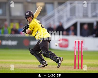 Bristol, UK, 30 May 2024. Gloucestershire's James Bracey batting during ...