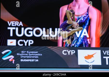Vera Tugolukova (CYP) in action during the 40th European Rhythmic ...
