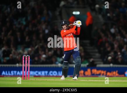 England's Harry Brook bats during the One Day international cricket ...