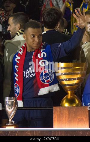 Football match, captain Kylian MBAPPE' Paris St. Germain concentrated ...