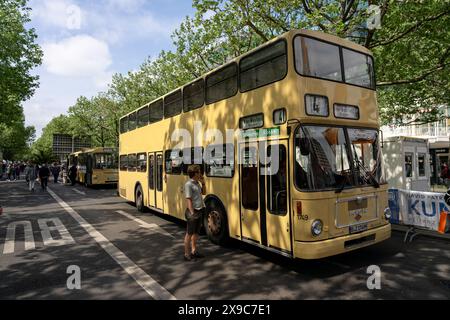 BERLIN - MAY 04, 2024: The double-decker city bus MAN SD80 (SD200 ...