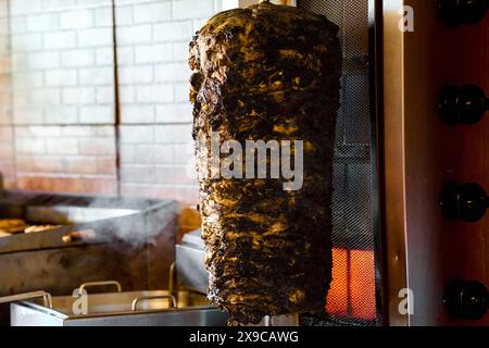 30 May 2024: Döner Kebab and a juicy kebab skewer filled with meat ...