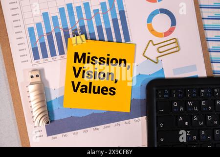 Mission vision values symbol. Concept words Mission Vision Values on ...