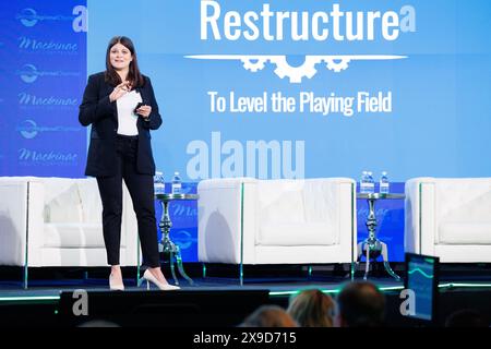 Rep. Haley Stevens (D-Mich.) speaks during a press conference on ...