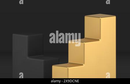 Staircase podium foundation upward downward platform competition stairs ...