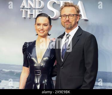 Daisy Ridley and Joachim Ronning, Young Woman and the Sea - UK Gala ...