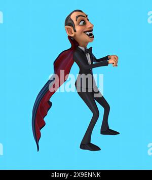 Fun 3D cartoon vampire dancing Stock Photo - Alamy