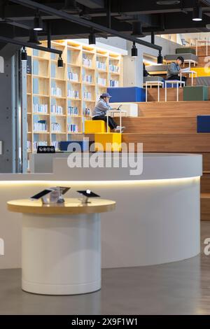 Interior of Busan Library, Daekpo, Busan, South Korea Stock Photo - Alamy