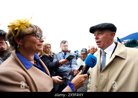 Trainer Karl Burke after seeing jockey Clifford Lee win the ...