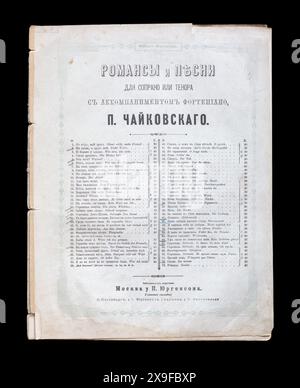 Vintage sheet music Pyotr Ilyich Tchaikovsky Opus 60, of the Russian ...