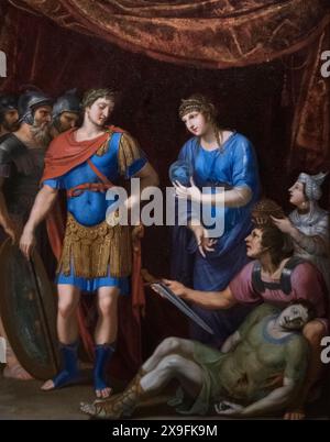 This 17th-century painting by Jacques Stella depicts Saint Jude ...