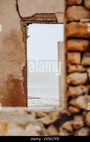 Ruins of an ancient fishing village at Al Ruwais, Qatar Stock Photo - Alamy