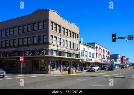 Front Street in Ketchikan, Southeast Alaska, USA Stock Photo - Alamy