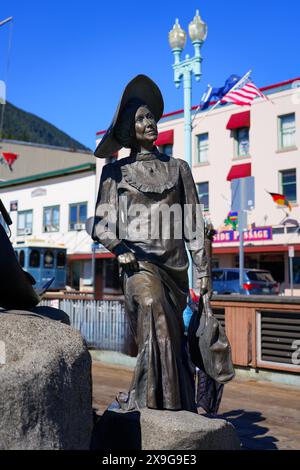 The Rock Bronze Statue In Ketchikan Alaska, Depicting The History Of ...