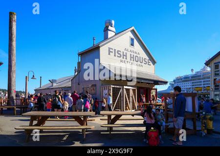 Alaska Fish House seafood restaurant in Ketchikan, Alaska, USA Stock ...