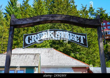 Ketchikan town logo, Ketchikan, Alaska, USA Stock Photo - Alamy