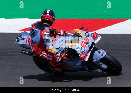 Marc Marquez, Gresini Racing MotoGP Team, during the MotoGP race in ...