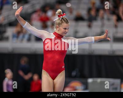 May 31, 2024: Tatum Drusch of Flips competes on the floor exercise ...