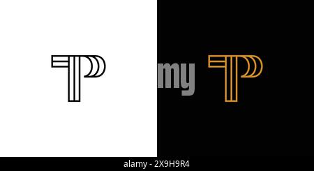 Unique and modern letter TP logo design Stock Vector Image & Art - Alamy
