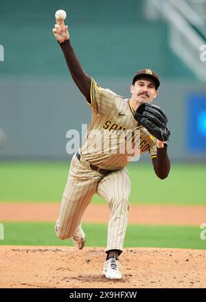 San Diego Padres pitcher Dylan Cease throws during the first inning of ...