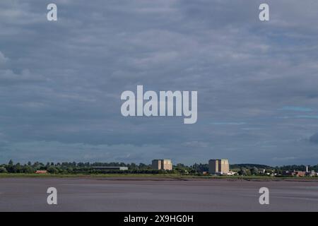 Berkeley nuclear power station. Closed in 1989 the station, on the ...