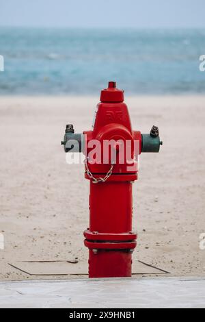 Fire hydrant in Qatar, on the beach Stock Photo - Alamy