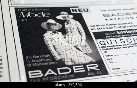 fashion, mail-order fashion, Bader catalogue, autumn / winter ...