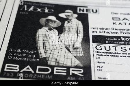 fashion, mail-order fashion, Bader catalogue, autumn / winter ...