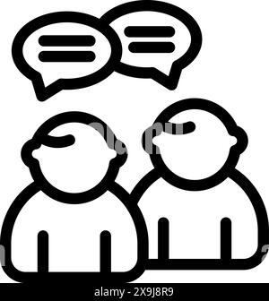 Dialogue, discuss, conversation icon - Perfect use for designing and ...