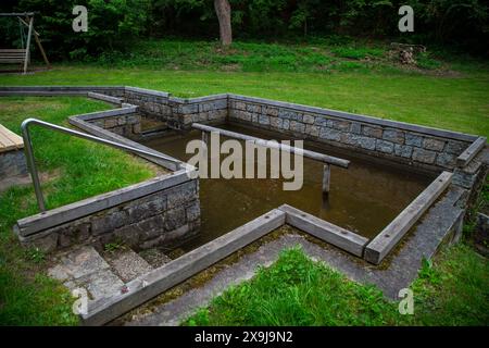 Kneipp basin in the Gabrielental, Weitra/ Waldviertel, the oldest ...