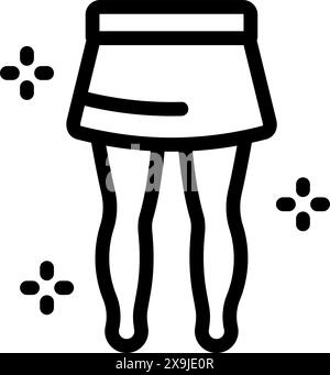 Outline Of Womans Body. Contour Drawing. Line Art Vector illustration ...