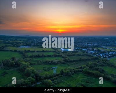 May sunset over Tallaght Stock Photo - Alamy