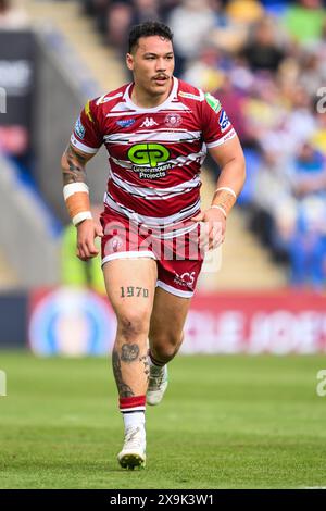 Tyler Dupree of Wigan Warriors during the Betfred Super League Round 13 ...