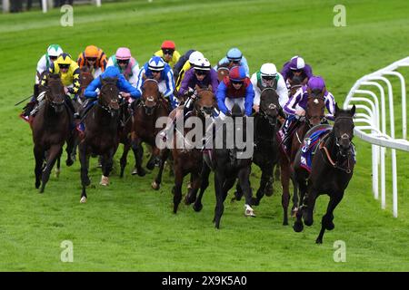 Runners and riders in the Betfred Derby on derby day of The Betfred ...