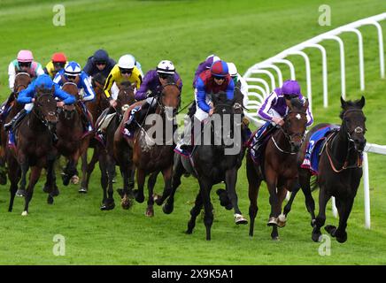 Runners and riders in the Betfred Derby on derby day of The Betfred ...