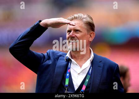 Former footballer Peter Schmeichel ahead of the UEFA Champions League ...