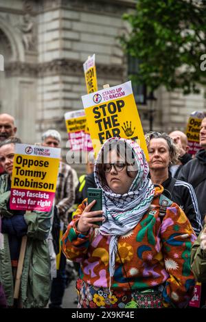 Protestors at Oppose Tommy Robinson, Stop Far Right counter-protest ...