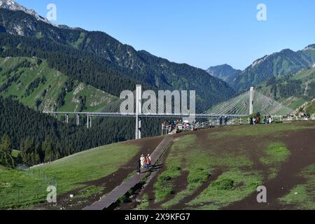 Bozhou, China. 01st June, 2024. An aerial photo is showing Guozigou ...