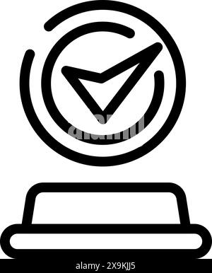 Simple, minimalist black and white speedometer vector icon Stock Vector ...
