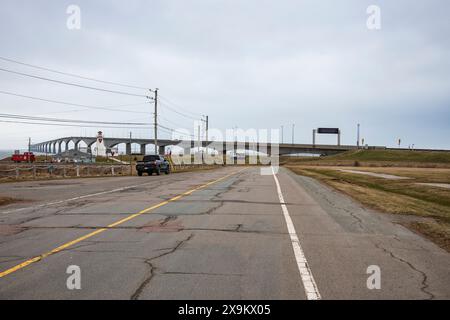 Landscape of Confederation Bridge from Borden-Carleton, Prince Edward ...